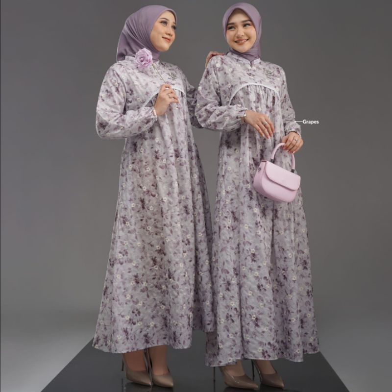 Jual DR000| VALINNA DRESS by Nadheera Luxury [ NEW - ND Embroidery Series ] Gamis Nadheera ...