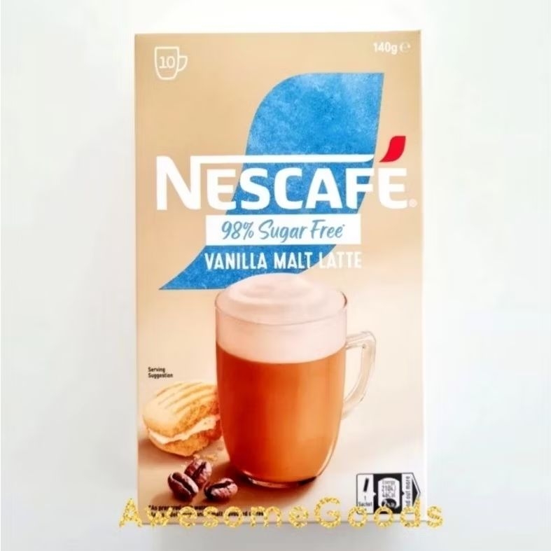 Jual Nescafe Australia 98% Sugar Free Vanilla Malt Latte 10 Sachets ...