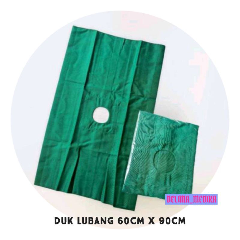 Jual Duk Bolong 60cm x 90cm Kain Tebal dan Jahitan Rapi / Duk Lubang ...