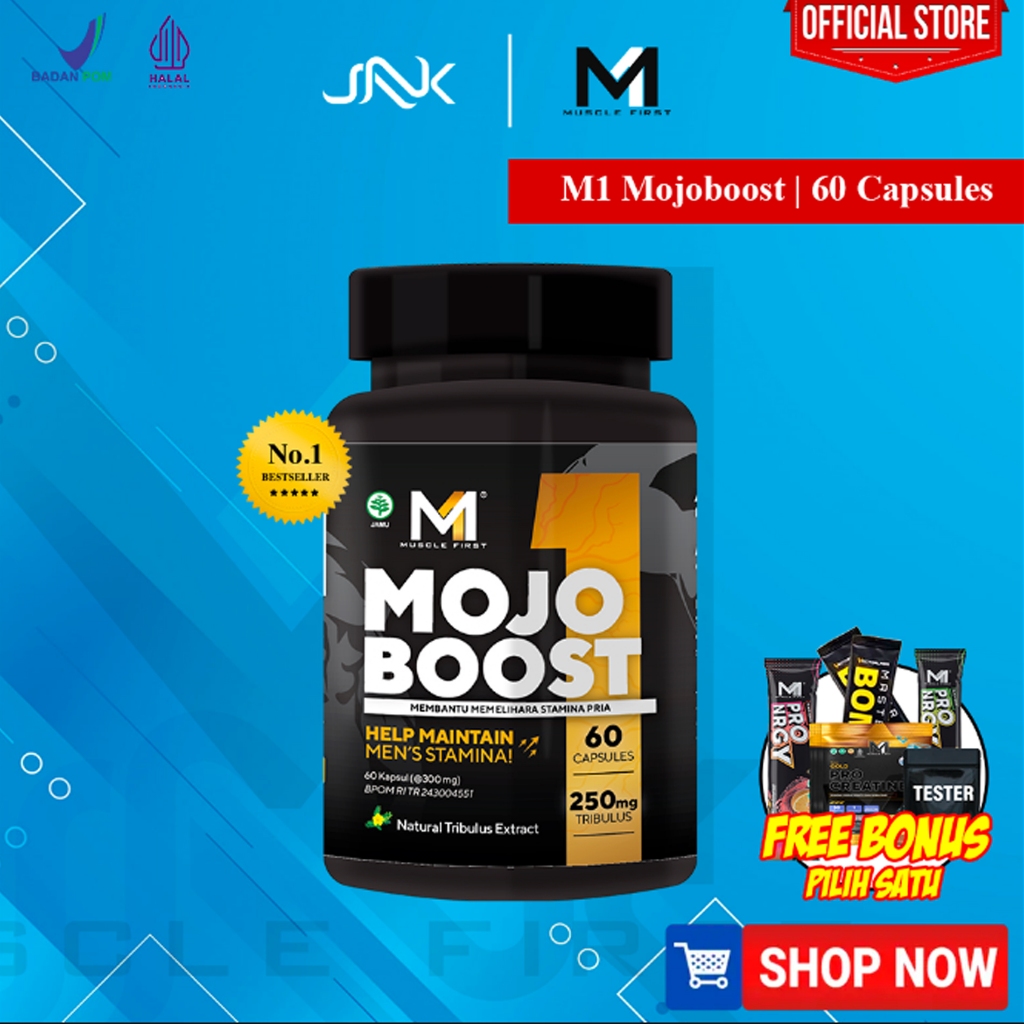 Jual M1 Muscle First MOJOBOOST 60 Caps | Testobooster Testo Suplemen ...