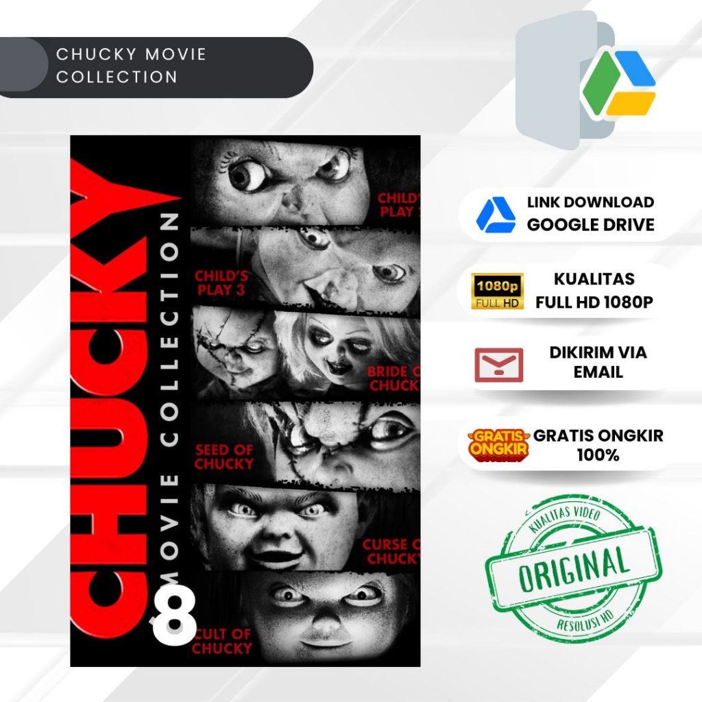 Jual CHILD'S PLAY // CHUCKY MOVIE COLLECTION 1080P (GoogIedrive ...