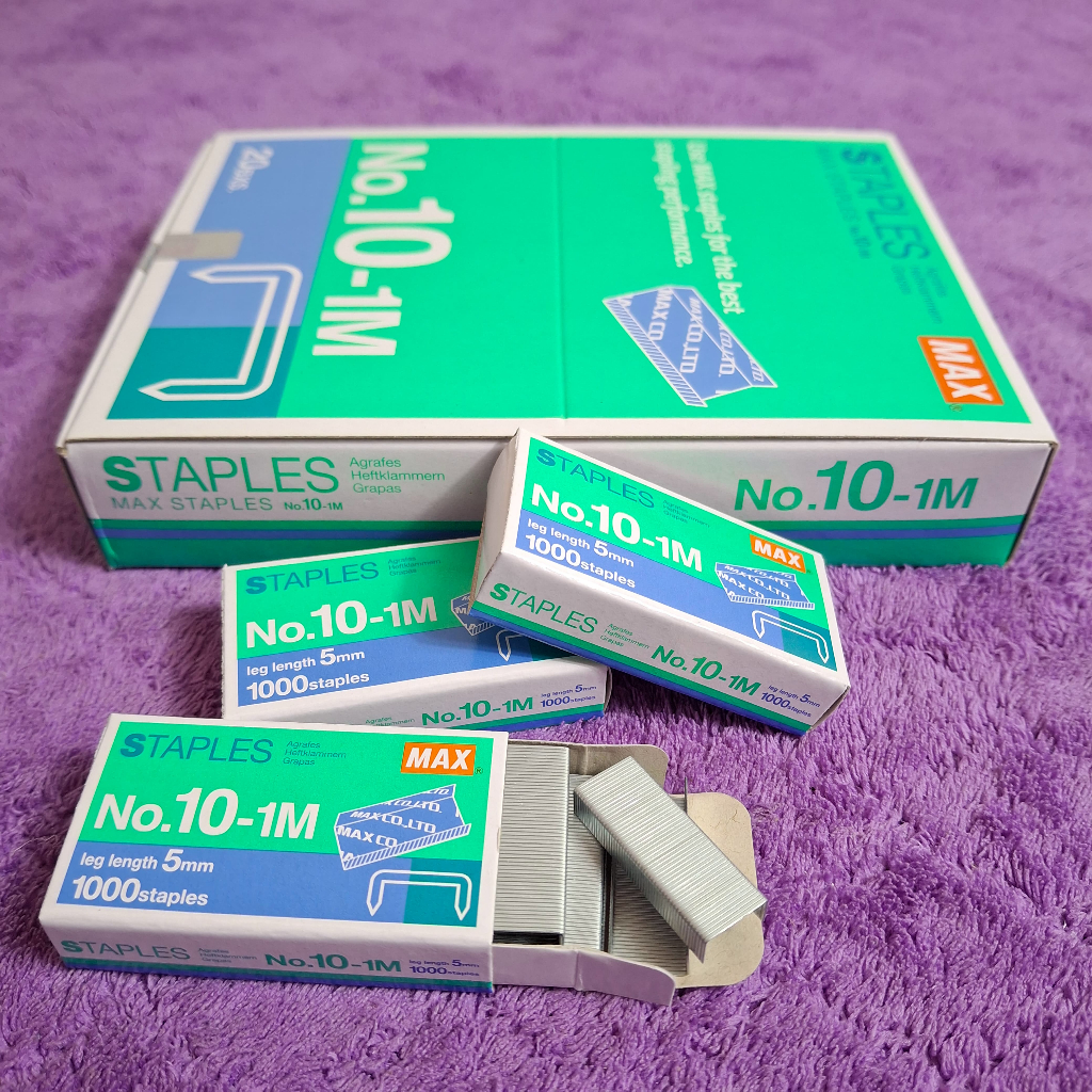 Jual Isi stapler / Staples kecil MAX No.10 Asli | Shopee Indonesia