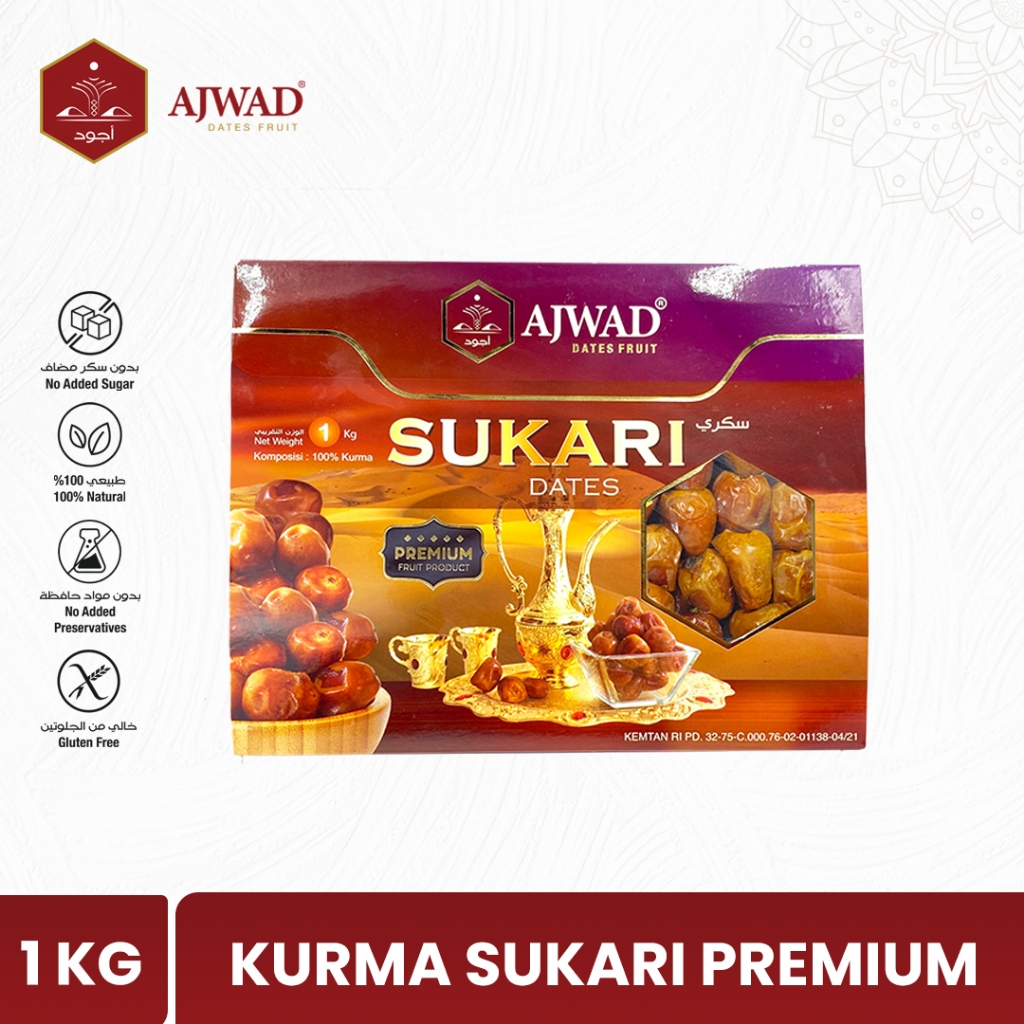 Jual Ajwad Kurma Sukari Premium 1Kg | Shopee Indonesia