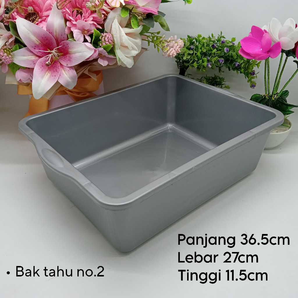 Jual [MPW] BAK TAHU SILVER METALIK NO.2 [S] BAK LITTER BOX KUCING TEBAL ...
