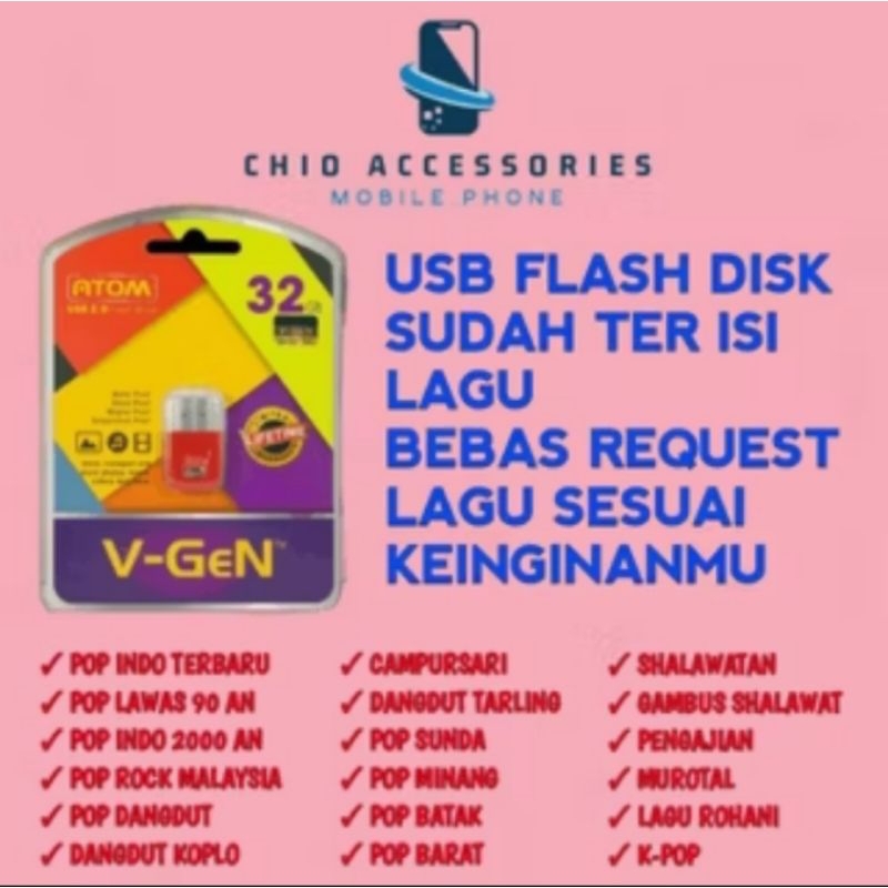 Jual FLASHDISK V-GEN 8 GB FULL MUZIKK | Shopee Indonesia