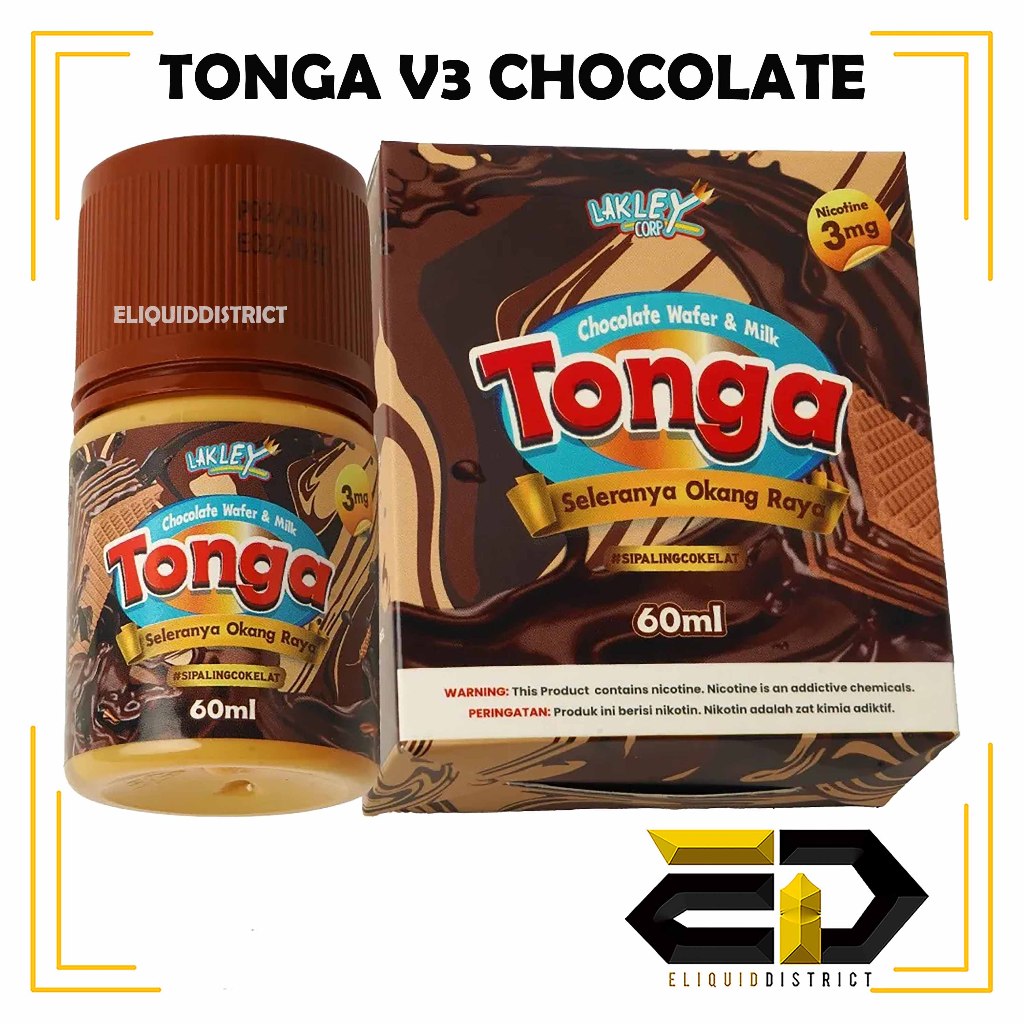 Jual LAKLEY TONGA V3 CHOCOLATE WAFER AND MILK By LAKLEY PREMIUM LIQUID ...