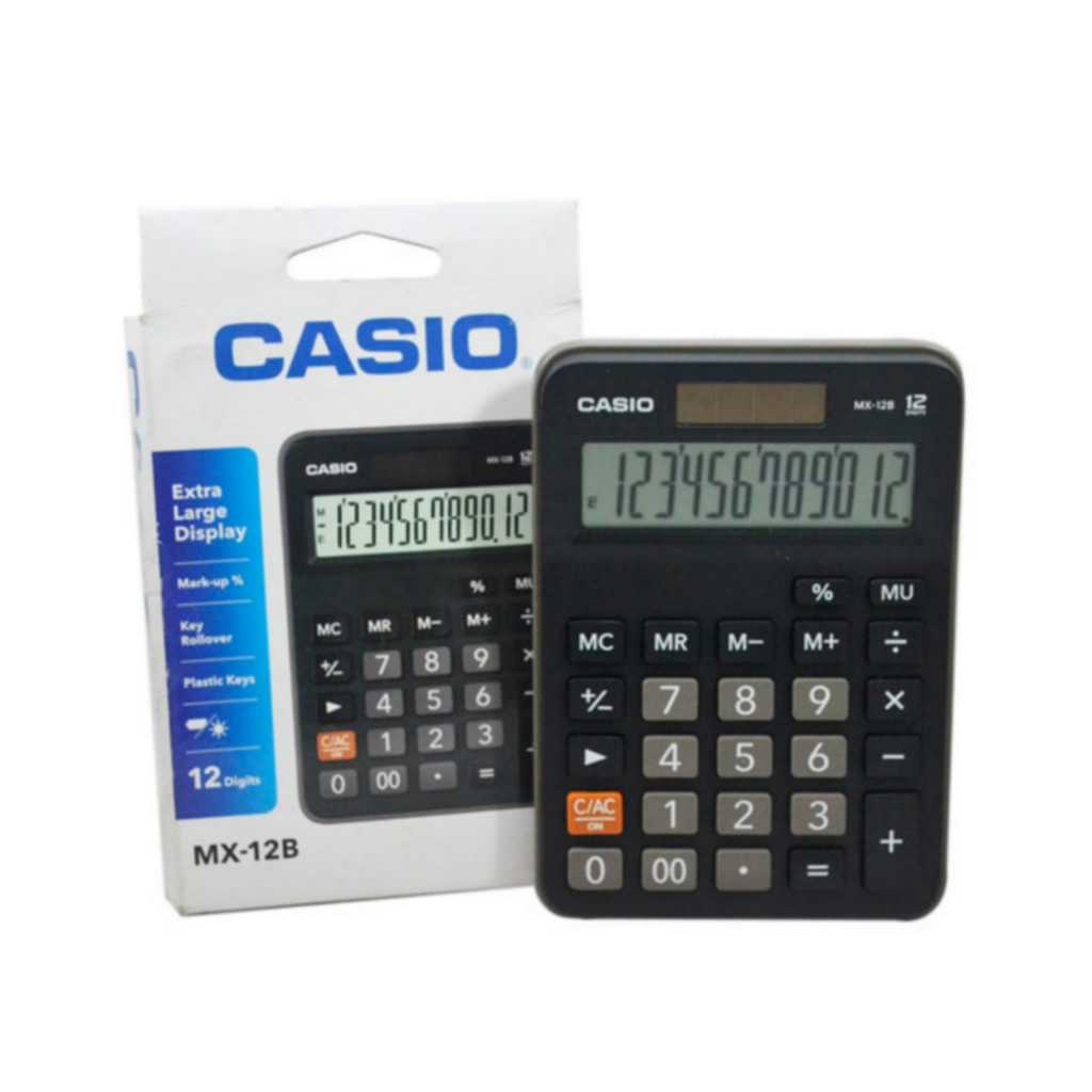 Jual Kalkulator 12 Digit - Casio MX 12 B MURAH! | Shopee Indonesia