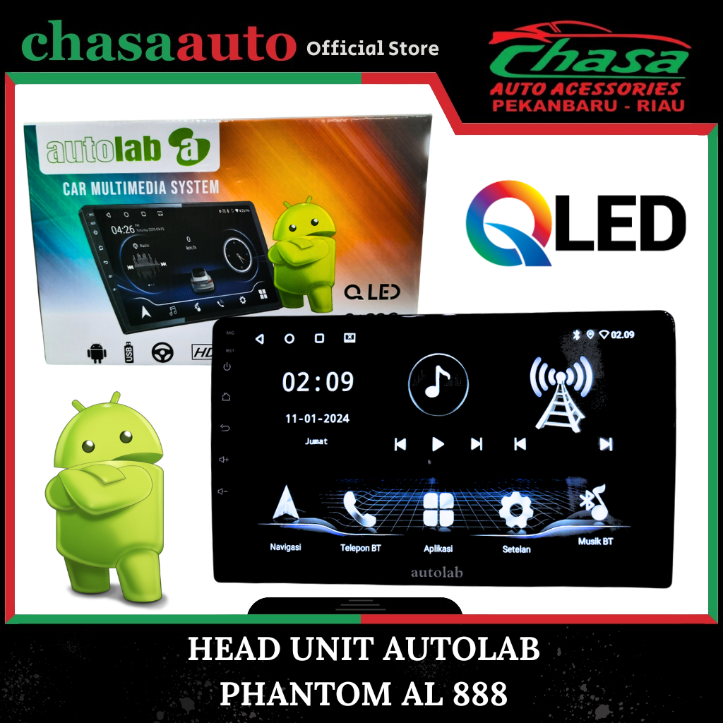Jual (CHASA) HEAD UNIT ANDROID TV AUTOLAB AL 888 PHANTOM QLED 9 INCH INCI RAM 2 / 32 GB ...