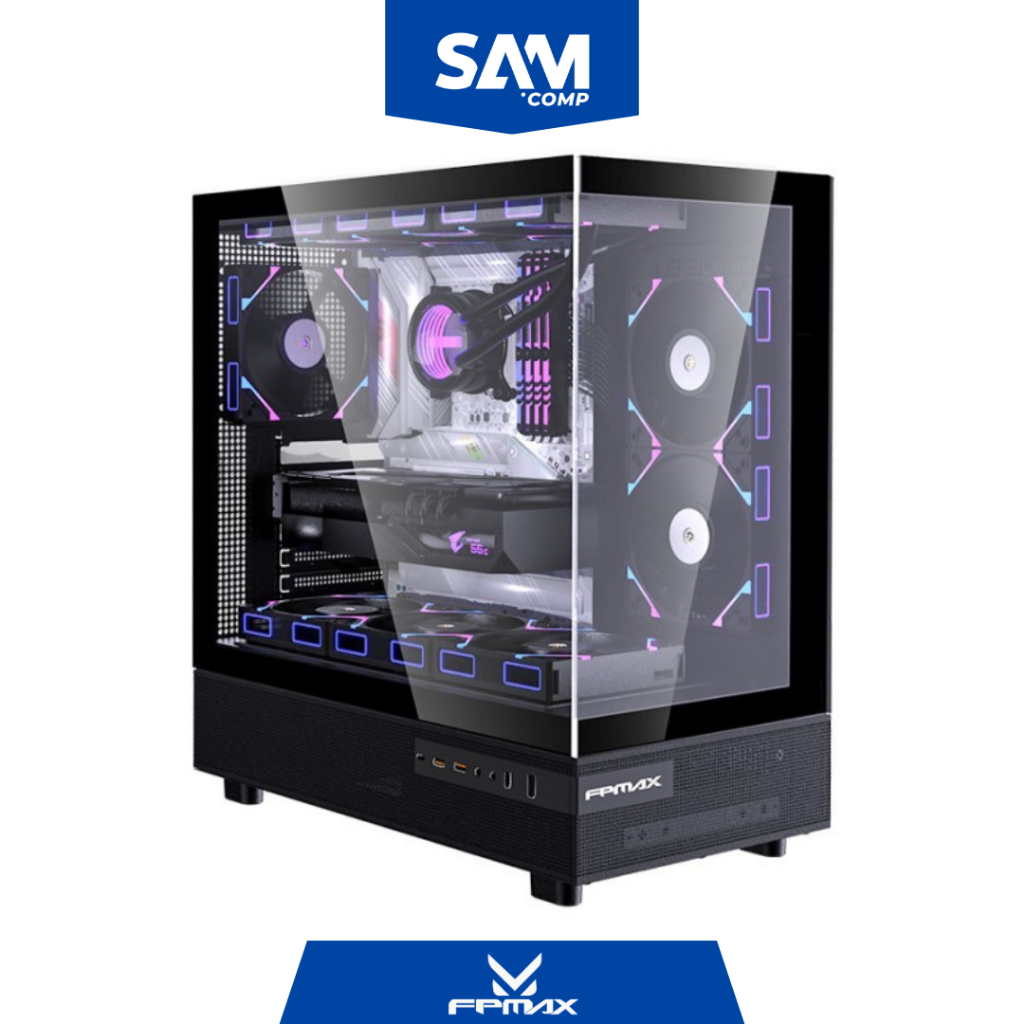 Jual FPMAX Crystal Z8 Black - Casing PC ATX - Case PC CPU Gaming ...