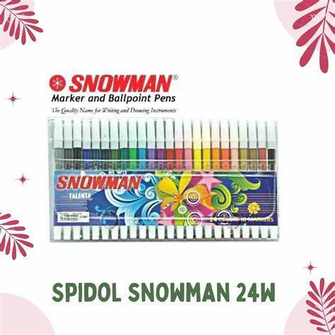 Jual SPIDOL 24WARNA SNOWMAN | Shopee Indonesia