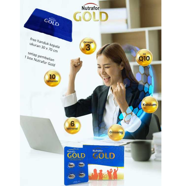 Jual NUTRAFOR GOLD BOX 40 KAPSUL FREE HANDUK KEPALA (TERBATAS) | Shopee ...
