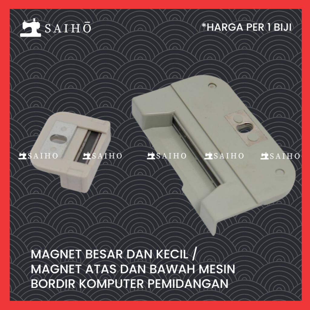 Jual Magnet besar dan kecil / Magnet Atas dan Bawah Mesin bordir ...