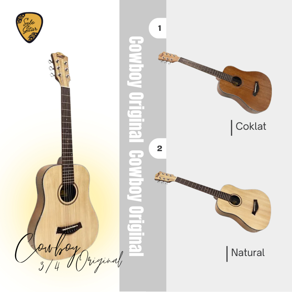Jual GITAR COWBOY ORIGINAL 3/4 PREMIUM QUALITY - GW 120 NS - GW 120 NA ...