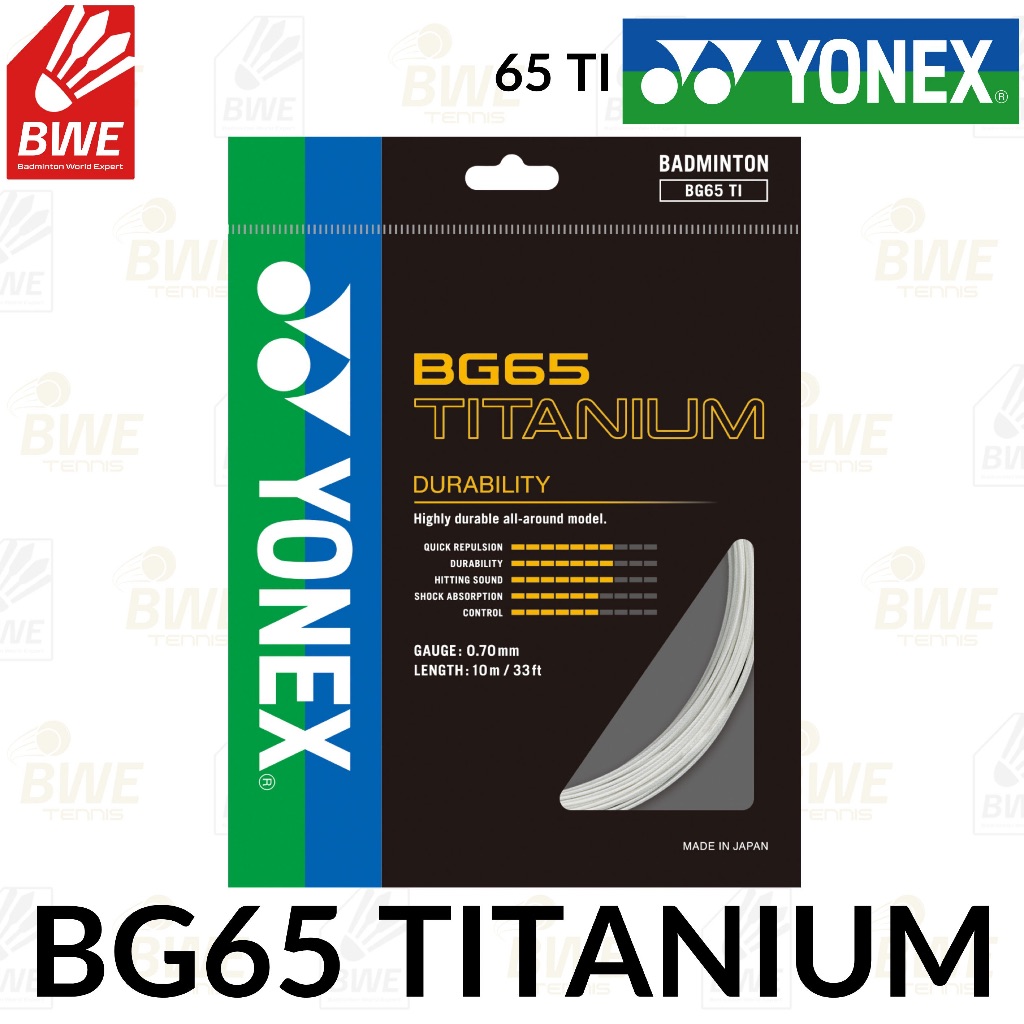 Jual SENAR YONEX BG 65 TITANIUM ORIGINAL YONEX 100% - SENAR BADMINTON ...