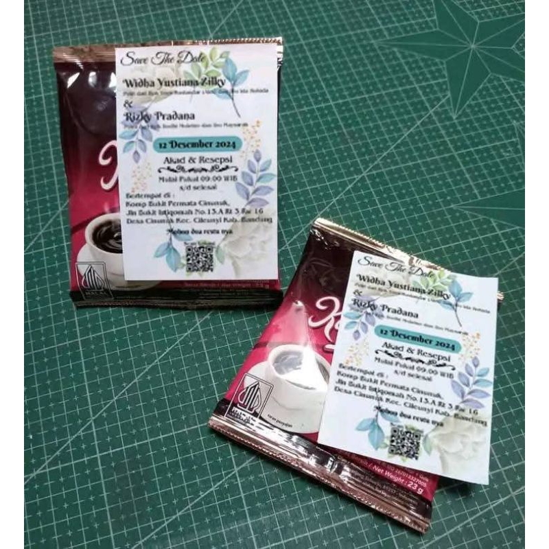 Jual Cetak Undangan Kopi, Undangan Mini, Undangan Gantangan, Bahan Bc ...