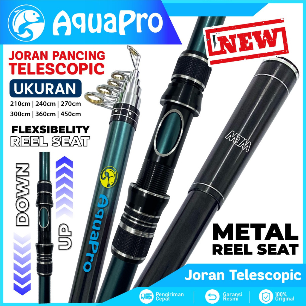 Jual Joran Pancing Antena Telescopic Portable High Carbon Real Seat ...