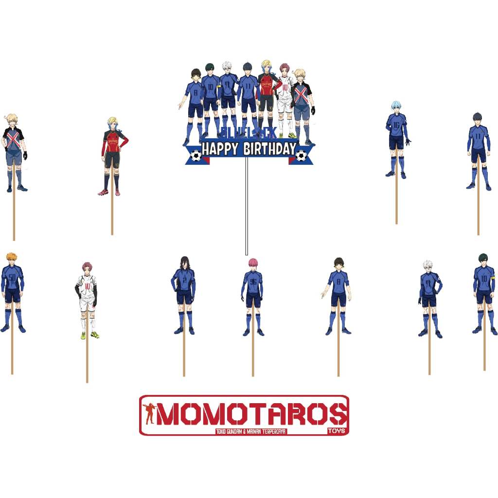 Jual Topper cake Blue Lock isi 12 pcs | Shopee Indonesia