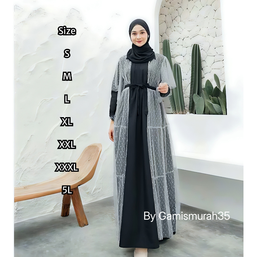 Jual Inara - Georgina Dress Lebaran Kondangan Inner Belt Outer L XL XXL ...