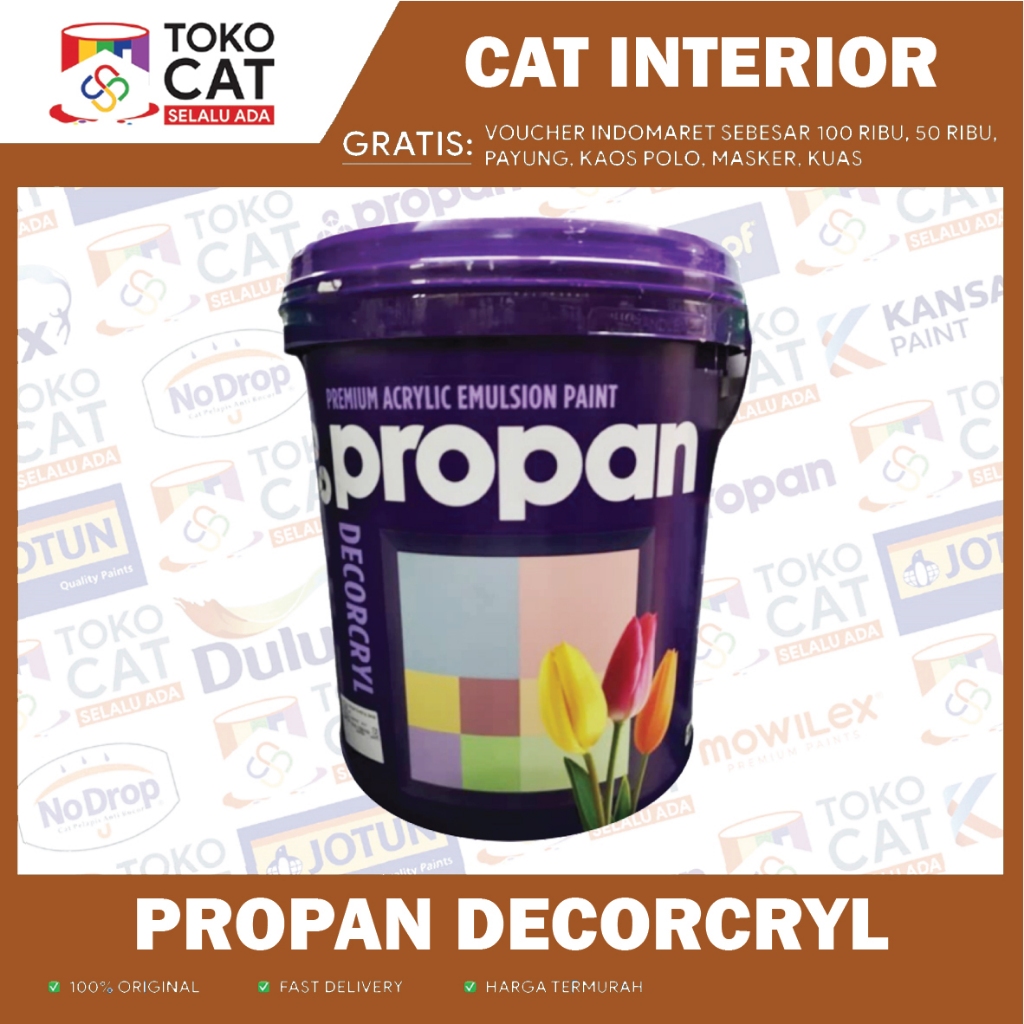 Jual Cat Tembok Interior PROPAN DECORCRYL DI 400 Tinting (Bisa Request ...