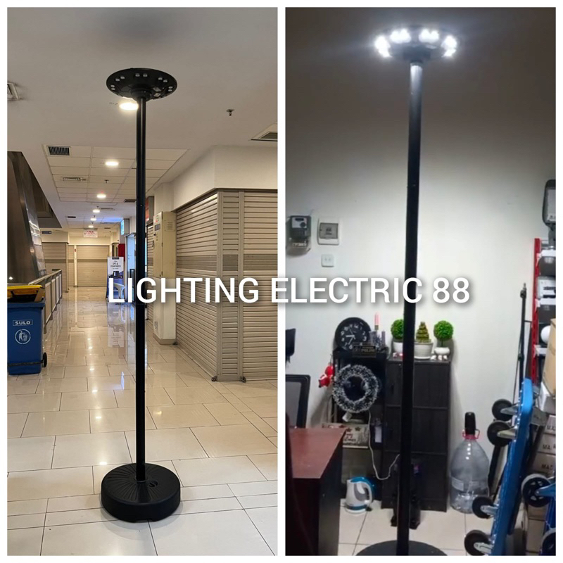 Jual Lampu taman solar cell ufo tenaga surya led garden lamp 500W 500 Watt + Tiang 2.5Meter ...