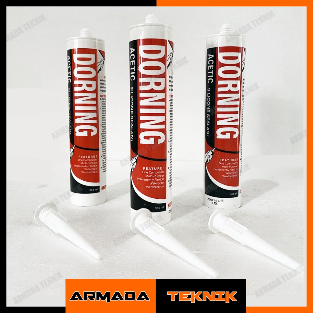 Jual Lem Sealant Dorning White / Clear / Black Asam 300 ml Lem Kaca ...