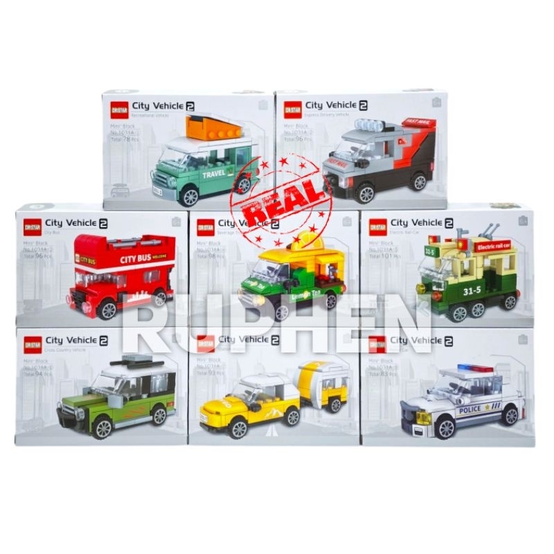 Jual Dr. Star Mini Block Bricks City Vehicle 2 Kendaraan Masyarakat ...