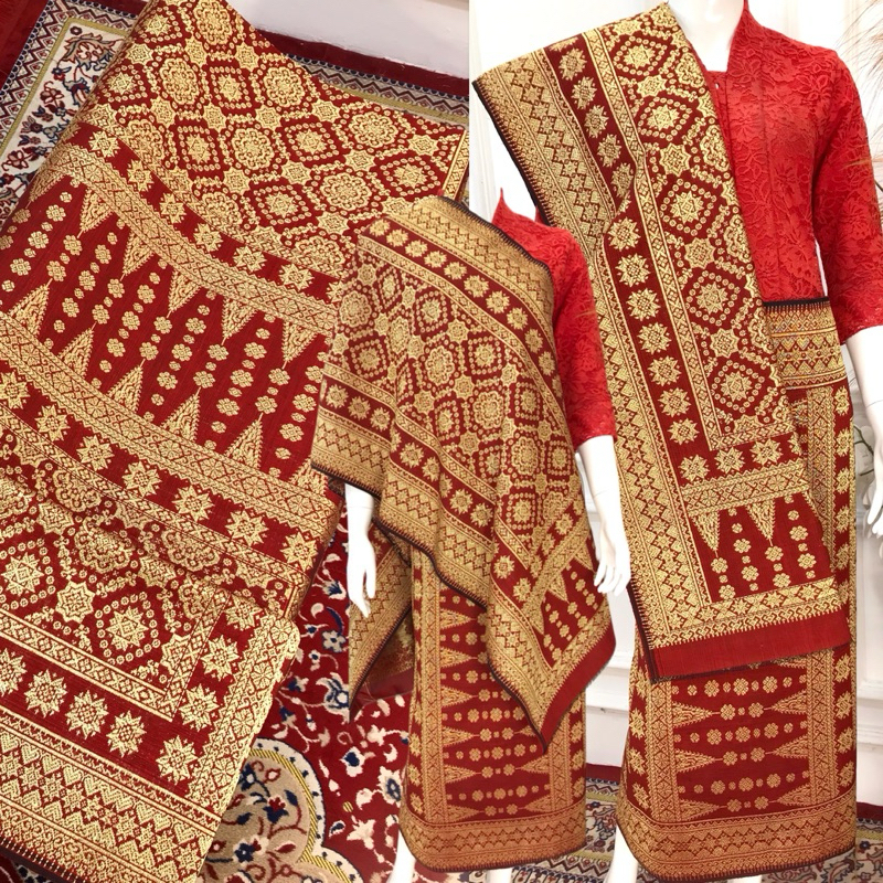 Jual SONGKET LEPUS MAROON MOTIF BERLIAN SALE | Shopee Indonesia