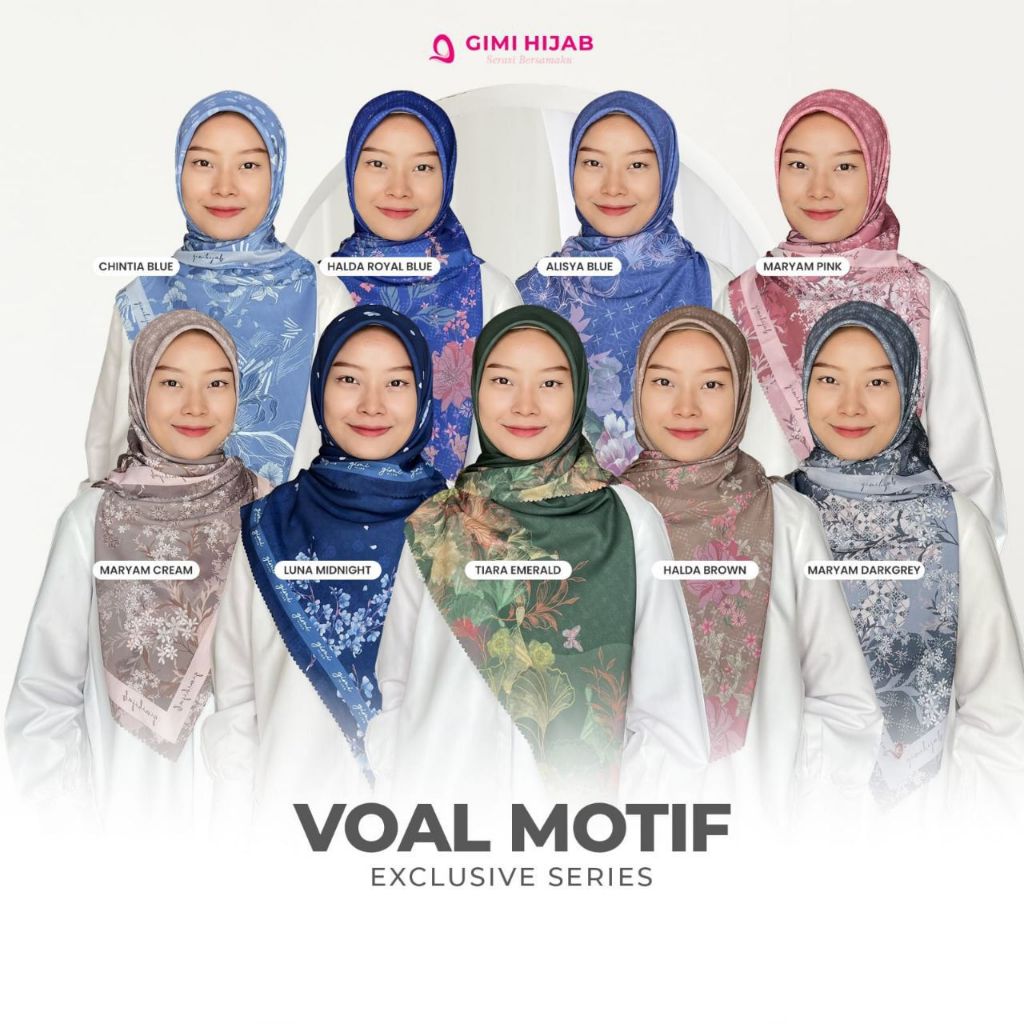 Jual Scarf Printing Exclusive by Gimi Hijab (ukuran 115 x 115 cm ...