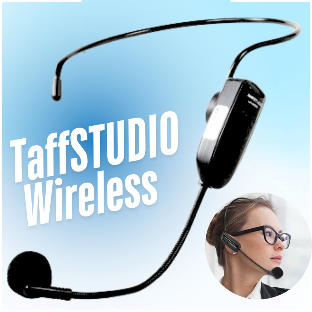 Jual TaffSTUDIO HX W021 Microphone Wireless Clip On Bando Imam Masjid 1 Mic 2.4GHz Headset ...
