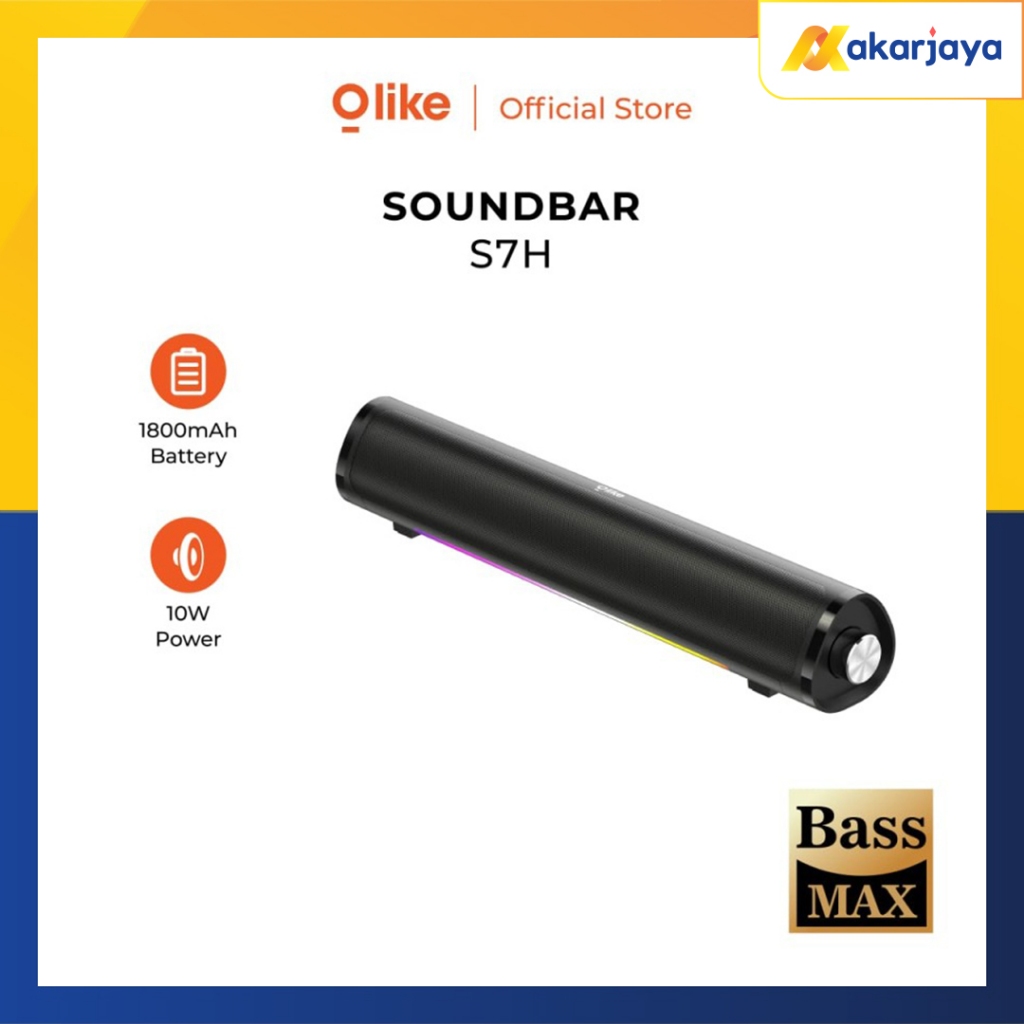 Jual OLIKE S7H Speaker Bluetooth + LED Input USB/TF/AUX 1800mAh Dynamic ...