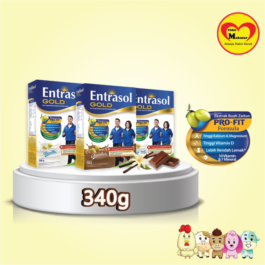 Jual Entrasol Gold Original / Vanila / Coklat 340gr / Toko Makmur ...
