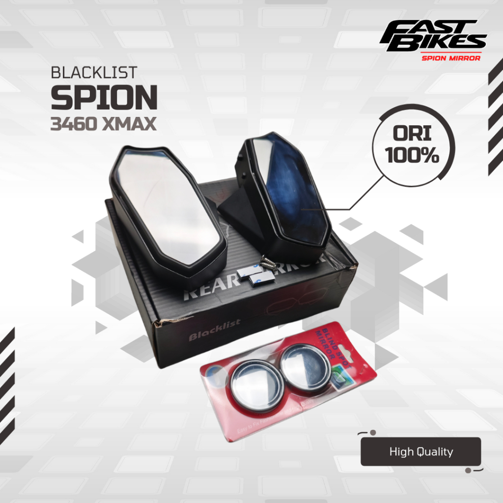 Jual Blacklist Spion Variasi Yamaha Xmax Connected Model Winglet Kuping ...