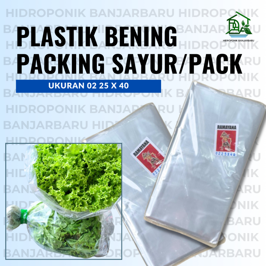 Jual PER PACK PLASTIK PACKING SAYUR BENING 25 x 40 MERK WAYANG RAMAYANA ...