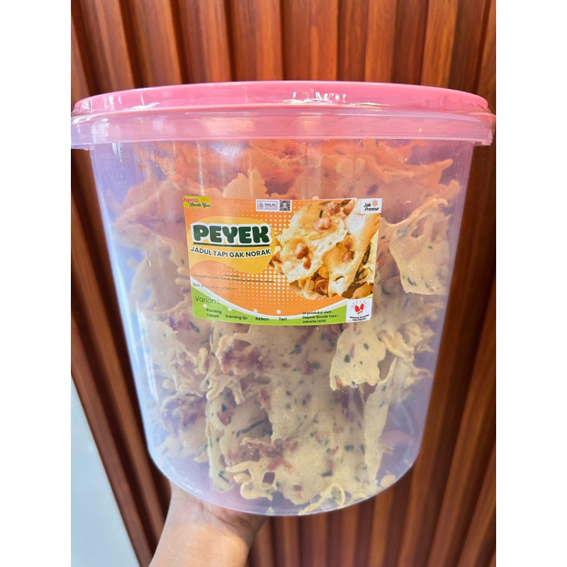 Jual peyek kemasan toples 5L | Shopee Indonesia