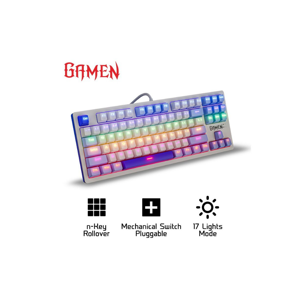 Jual Mechanical Keyboard Gamen Titan II White Ver. | Shopee Indonesia