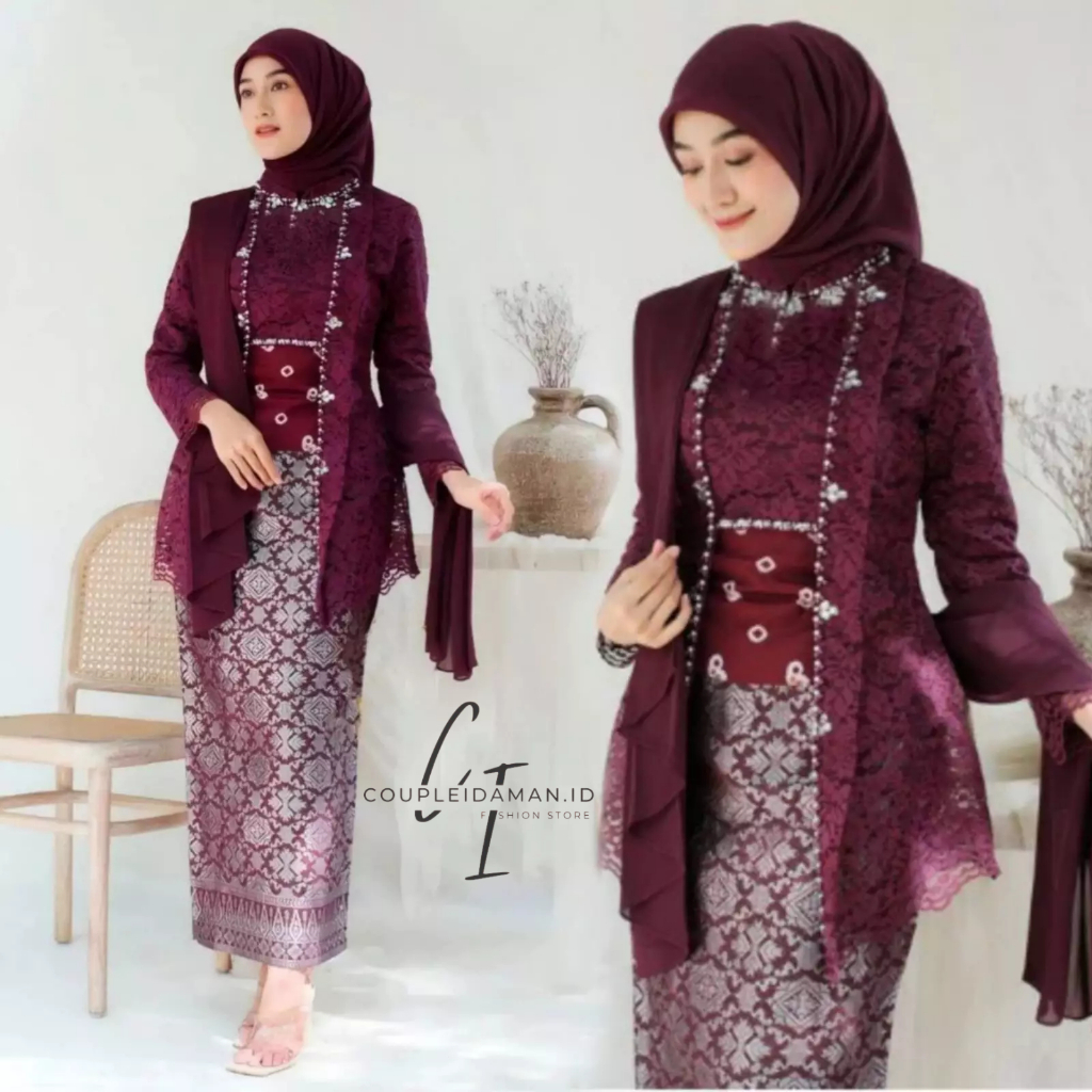 Jual TERMURAH - Kebaya Laksmi Kutubaru | Free Selendang dan Obi Belt ...