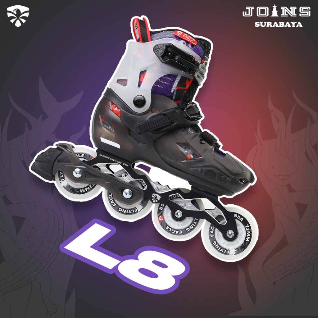 Jual Sepatu Roda Anak Inline Skate Pemula Flying Eagle L8 | Shopee ...