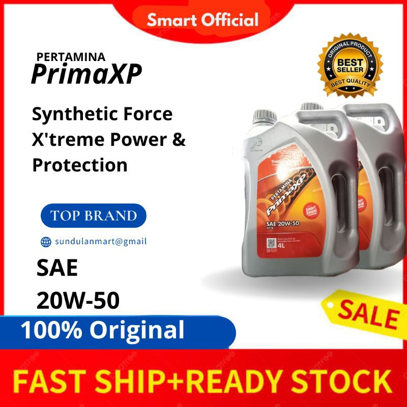 Jual PrimaXP 20W-50 4L Original. | Shopee Indonesia