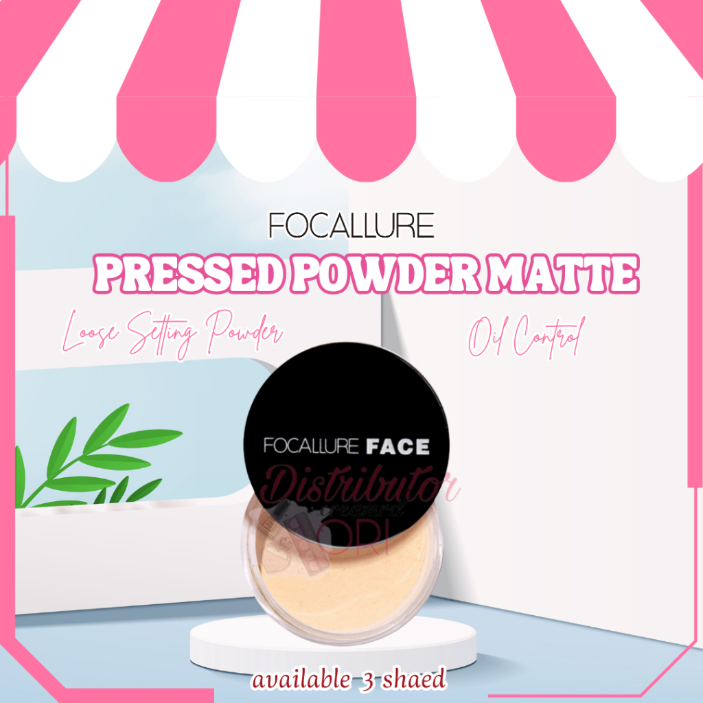 Jual FOCALLURE Waterproof Natural Loose Setting Powder Oil Control ...