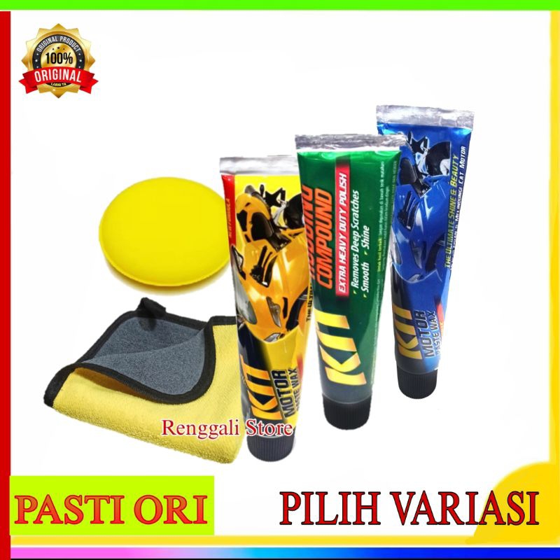 Jual PASTI ORI-Kit Kompon/kit paste wax Metalik/mikrofiber/Busa/Pilih ...