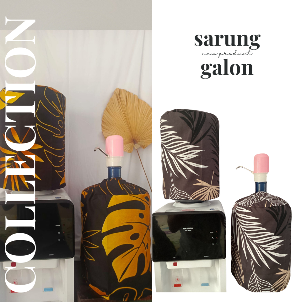 Jual sarung galon, cover galon, waterproof, pompa, dispenser, motif ...