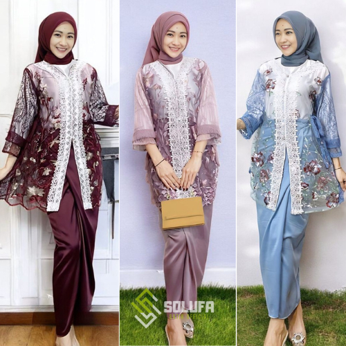 Jual One Set Wanita Kekinian Maiza Tulle Gardenia Warna Mix Renda Full ...