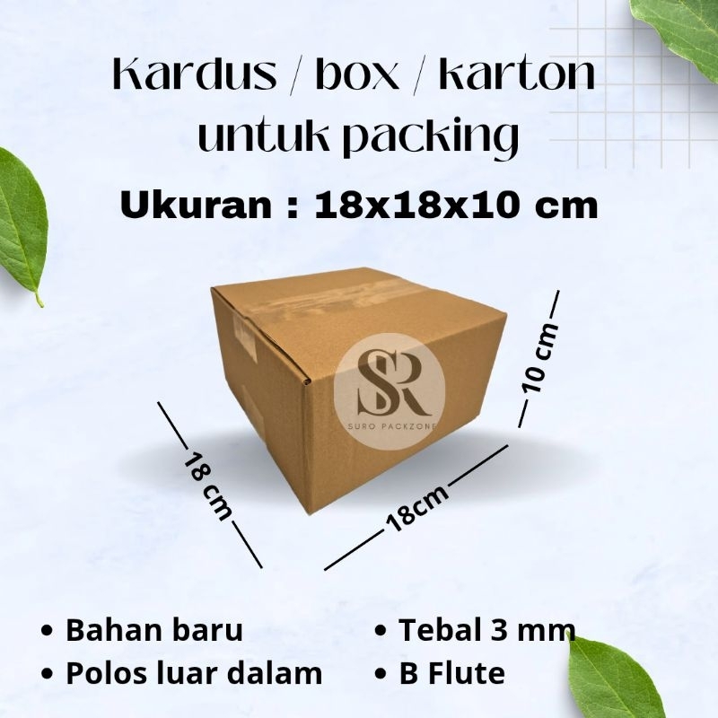 Jual Kardus Packing Ukuran 18x18x10 cm / Box Packing / Karton Packing ...