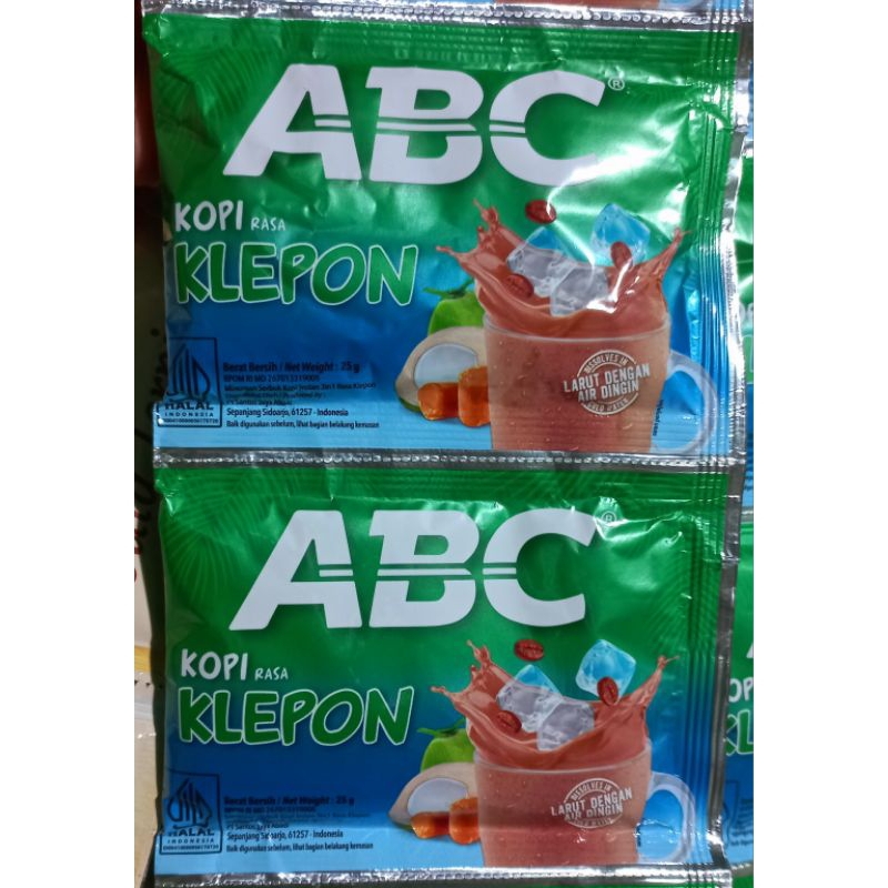 Jual Kopi Abc Klepon 1 Renceng Isi 10 Bungkus @25g | Shopee Indonesia