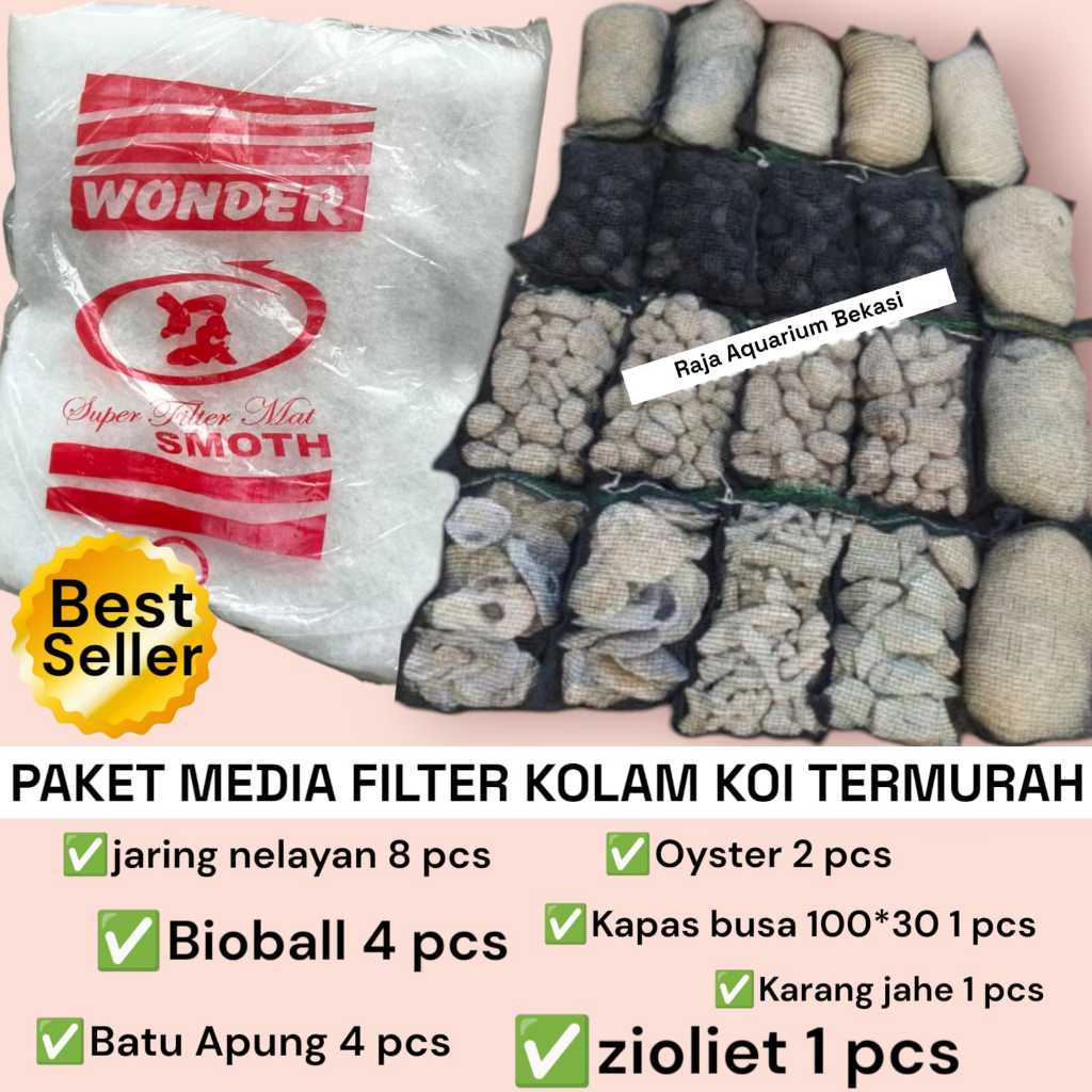 Jual paket media filter kolam koi siap pakai / media filter kolam koi ...