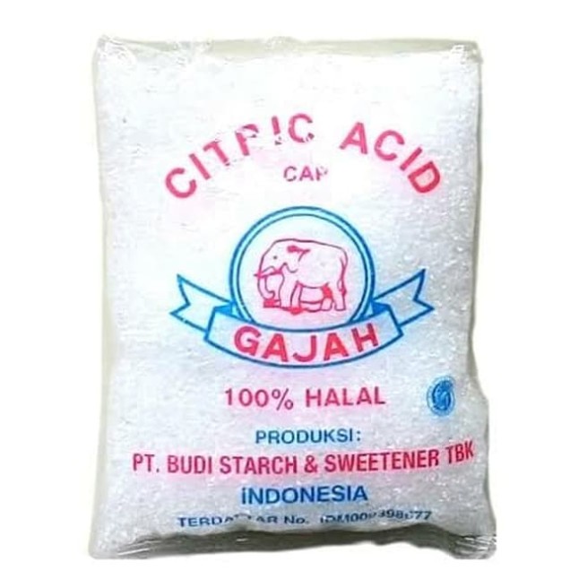 Jual Citric Acid - Citrun Cap Gajah 50 gr | Shopee Indonesia