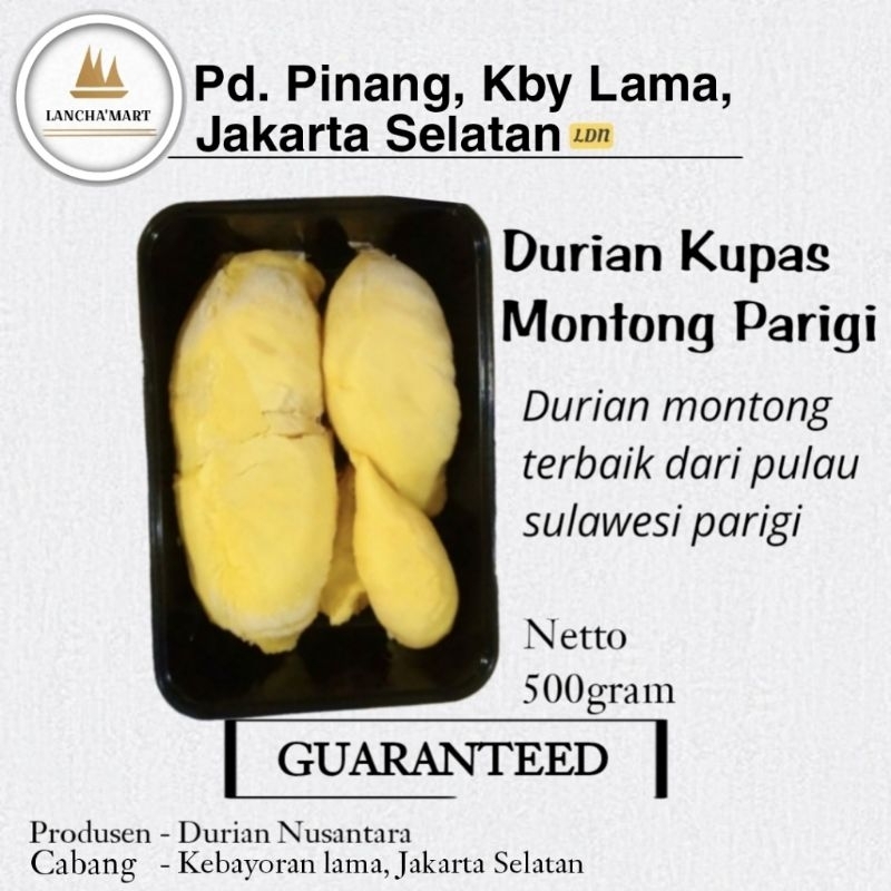 Jual DURIAN MONTHONG PREMIUM / DURIAN BALI GRADE A+ / DURIAN MONTONG PARIGI KEMASAN 500GRAM ...