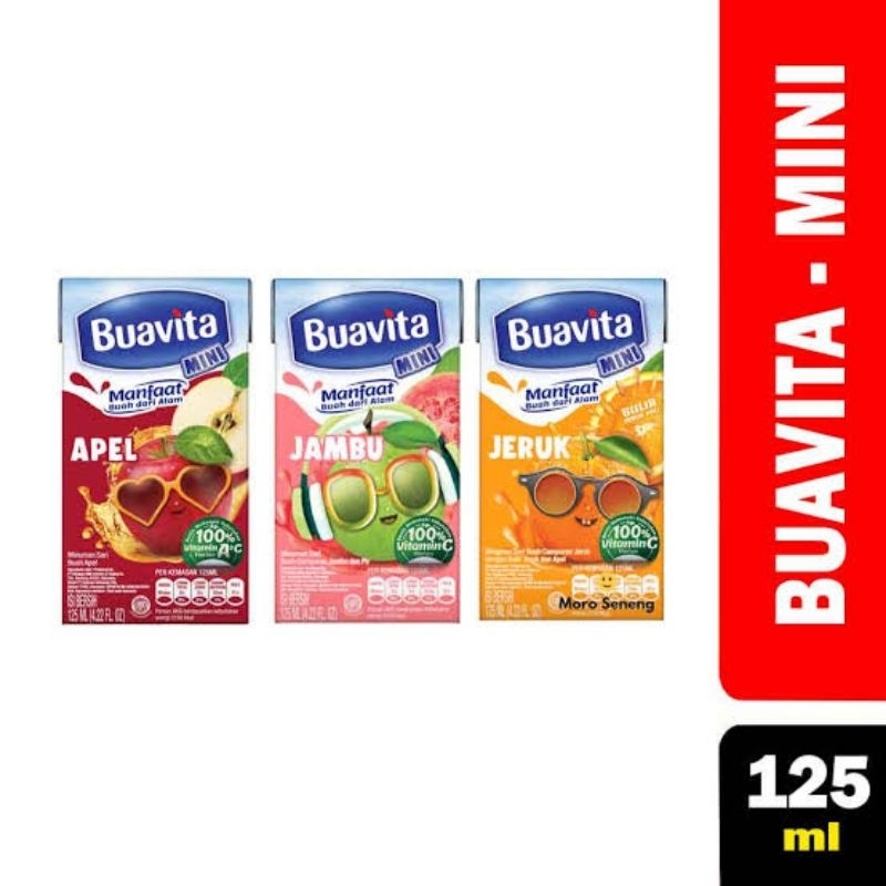 Jual MINUMAN JUS INSTANT BUAVITA RASA ORANGE | JAMBU KEMASAN 125 ML ...