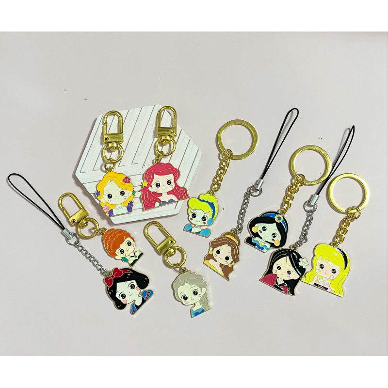 Jual gantungan kunci karakter disney straps phone princess keychain ...