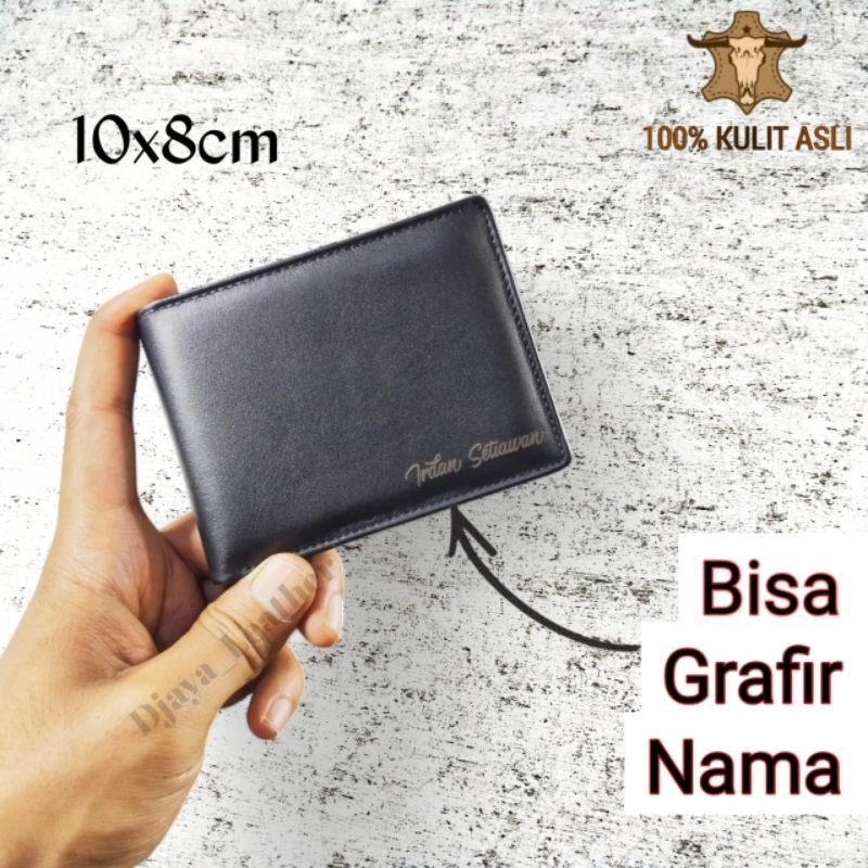Jual Dompet Pria Kulit Original Ukuran Mini Slim Asli Bahan Kulit ...